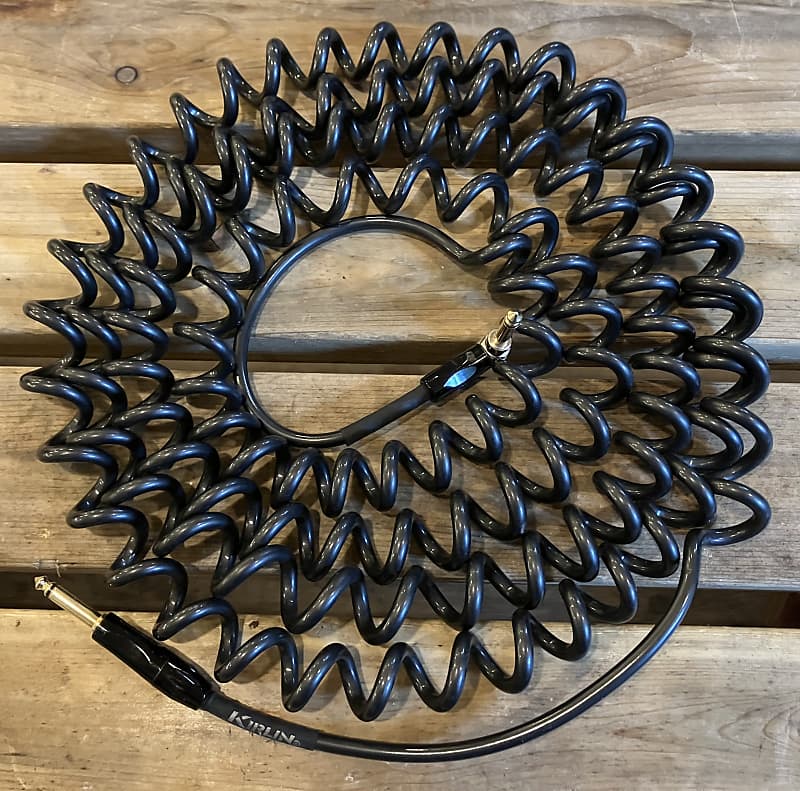 KIRLIN 22AWG Premium Coil Instrument Cable - Straight/Right | Reverb