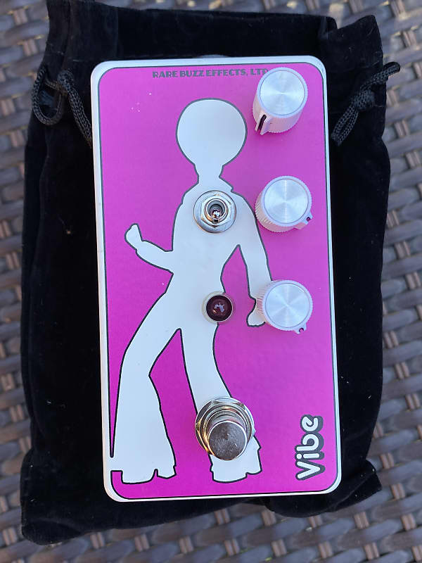 Rare Buzz Effects 1970 Vibe Pedal - Pink Vibrato | Reverb