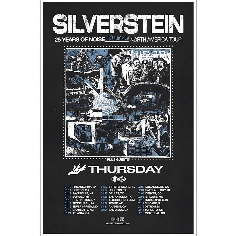 SILVERSTEIN | THURSDAY | SPLIT CHAIN 25th Anniversary Tour | Reverb