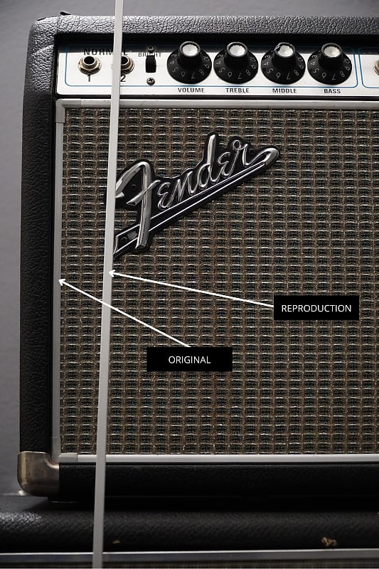 Fender Silverface Drip Edge Trim Molding Frame Reproduction | Reverb