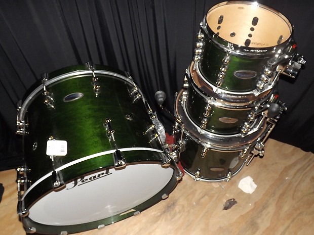 Pearl Reference Pure 4 Piece Drum Set Transparent Green [MA | Reverb