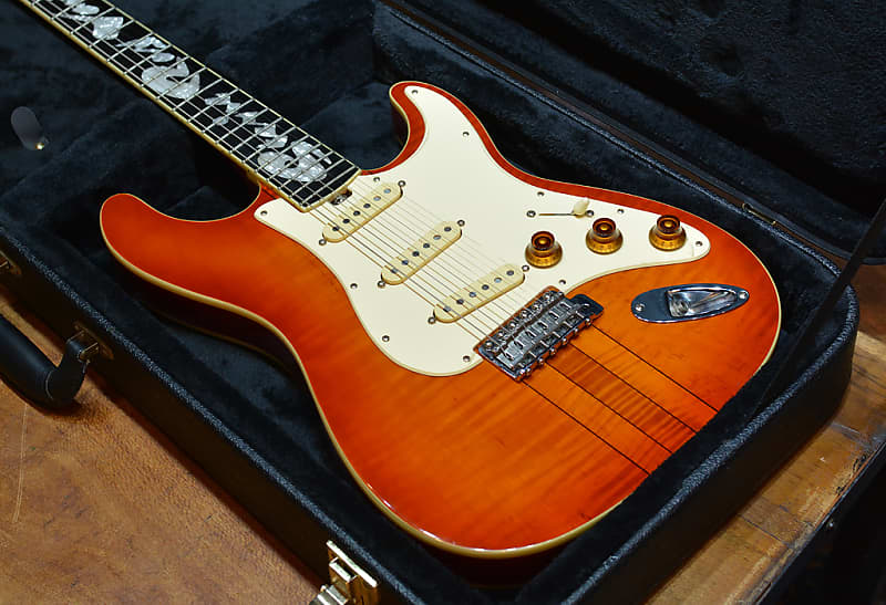 Hamiltone SRV Custom Strat Figured Maple w/Ebony SRV Inlay | Reverb