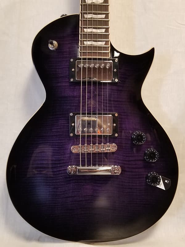 ESP LTD Eclipse EC-256fm Flame Maple Electric Guitar See Thru | Reverb
