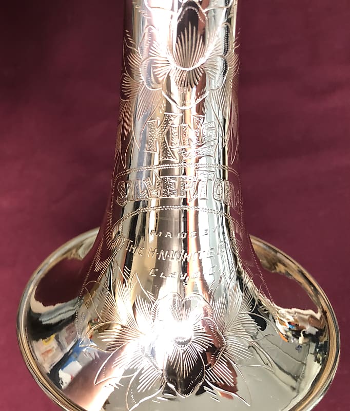 1930’s VINTAGE KING SILVER TONE TRUMPET! Solid Silver Bell! | Reverb
