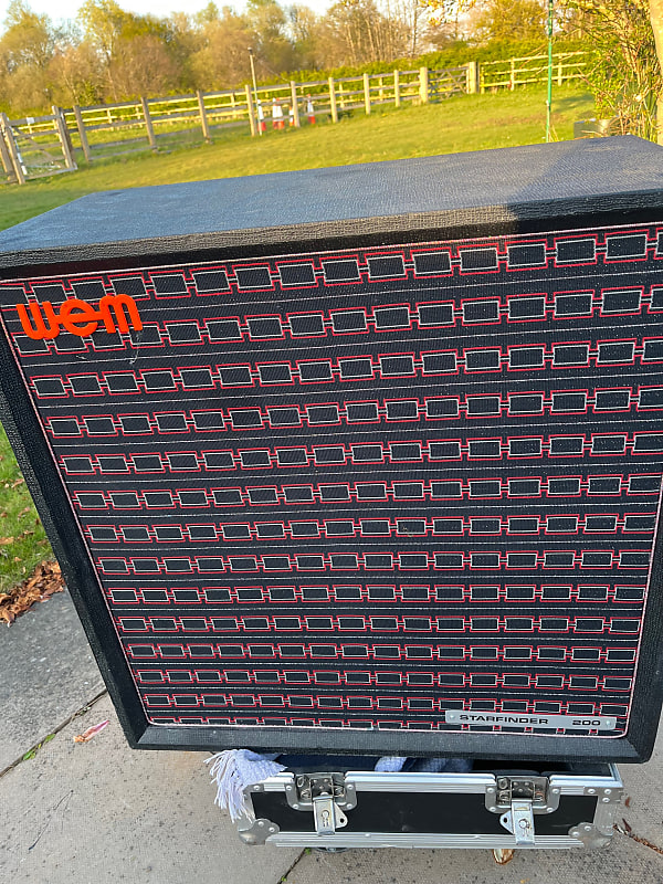 WEM Starfinder 200 speaker cabinet Gilmour type with Fane | Reverb