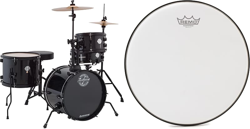 Ludwig Questlove Pocket Kit 4-piece Complete Drum Set - Black | Reverb