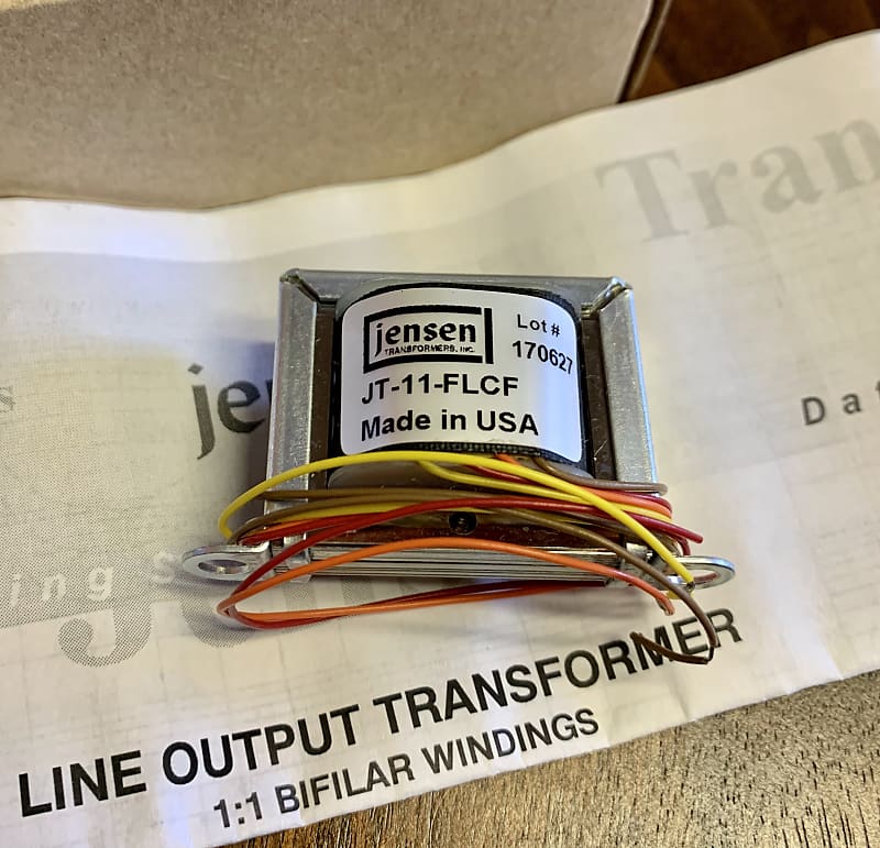 Jensen JT-11-FLCS line output transformer pro audio amplifier | Reverb