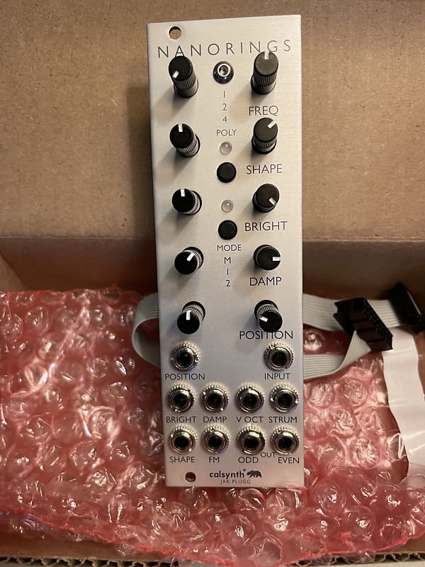 CalSynth NANORINGS - 8HP MUTABLE RINGS - SILVER ALUMINUM | Reverb
