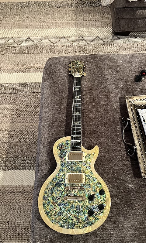 Antonio Tsai Les Paul Style all Abalone -All abalone inlays | Reverb