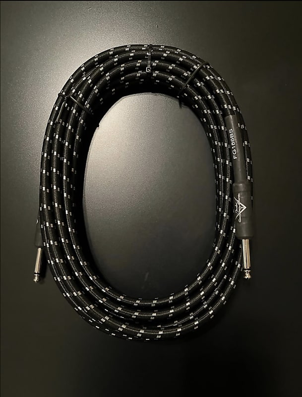 Fender Custom Shop 15' cable for Electric Guitar - Black | Reverb