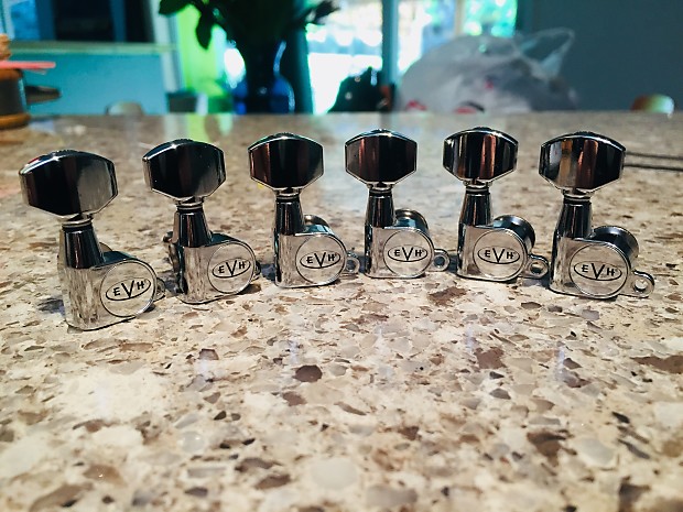EVH Gotoh Japan Striped Series Guitar Tuners 6-inline Chrome | Reverb