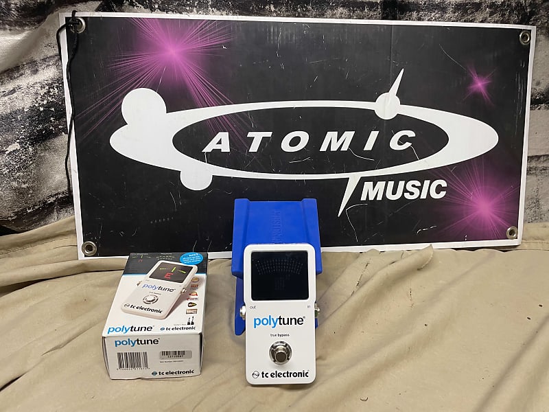 TC Electronic PolyTune Chromatic Tuner Pedal with Box White | Reverb