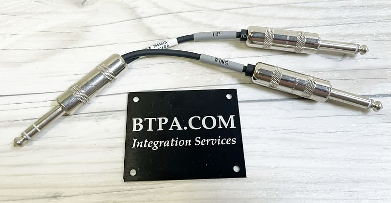 Best-Tronics Pro Audio 6 Inch TRS-Dual TS Straight Insert | Reverb