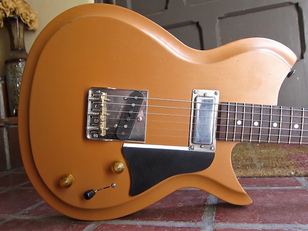 Waterslide Telebacker Copper Top 'Two Tone' Guitar w/Klein | Reverb