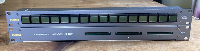 Evertz Quartz CP1000E + CP-1RU-DMK CP Panel Desk Mount Kit | Reverb