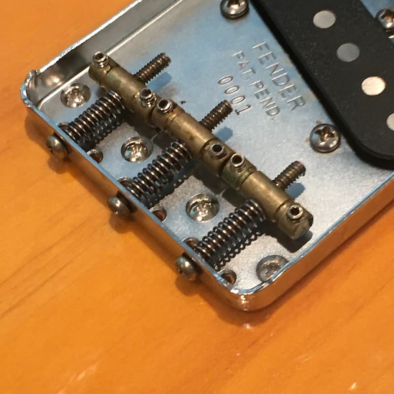 3 Tele Aged Relic Notched Brass Saddles For Vintage Fender | Reverb