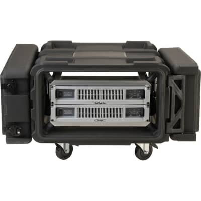 SKB 24" Deep 4U Industrial Shock Mount Rack Case w/ Casters | Reverb