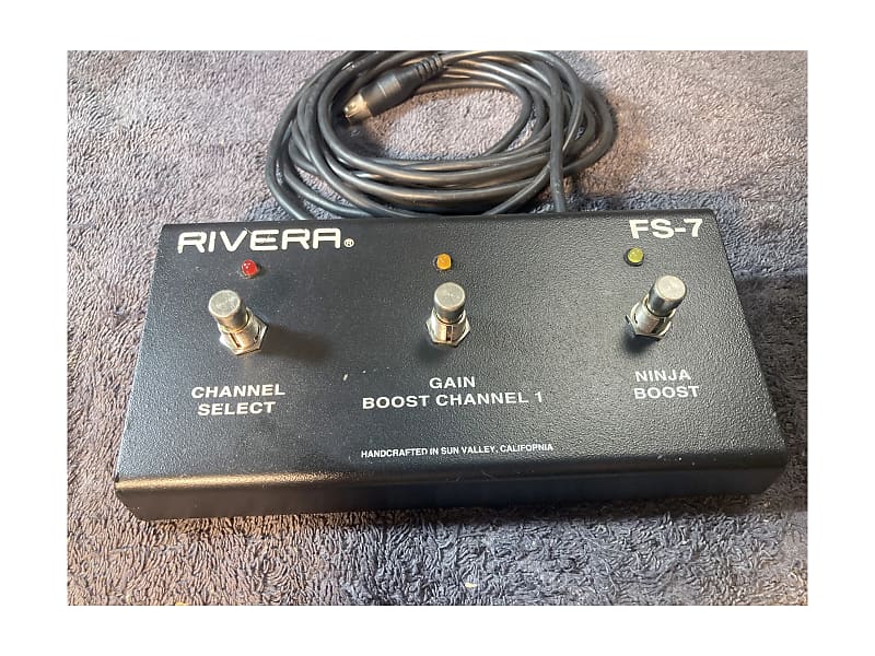 Rivera FS-7 FOOT SWITCH - BLACK | Reverb