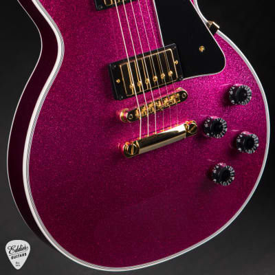 Gibson Custom Shop PSL Les Paul Custom Gloss Pink Sparkle | Reverb