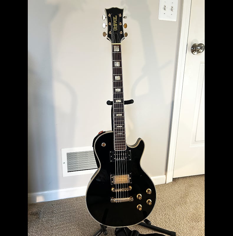 Univox Les Paul Gimme 1970s - Black MIJ | Reverb
