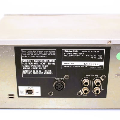Sharp RT-10 cassette deck | Reverb