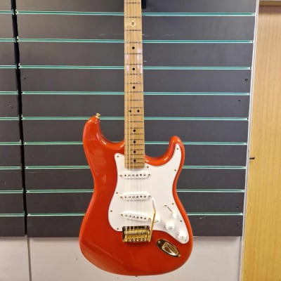 Fender FSR Tribute Stratocaster Fiesta Red 2021 Electric | Reverb