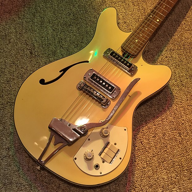 Teisco Del-Rey EP200 1966 White Archtop Electric RARE Vintage | Reverb