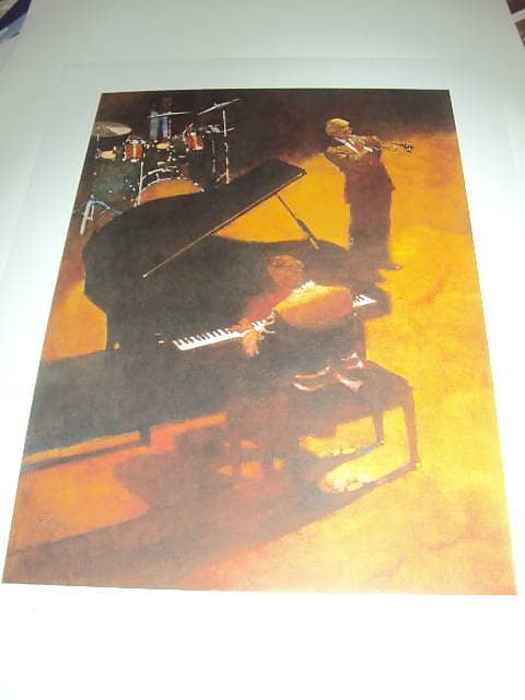 Bart Forbes Jazz Trio signed and numbered print 80's | Reverb