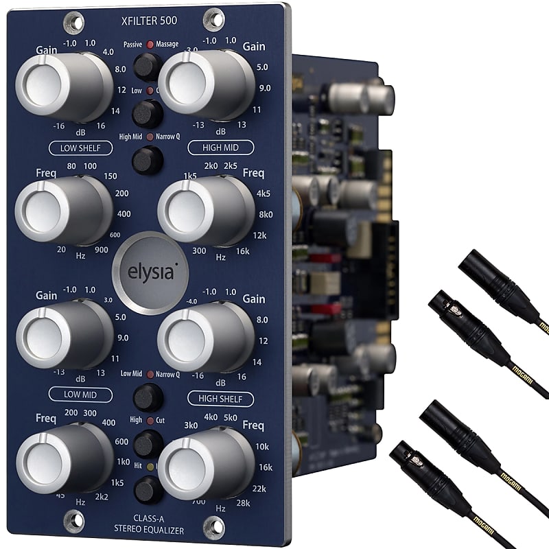 Elysia Xfilter 500 Series Stereo 4-Band Class-A Parametric | Reverb