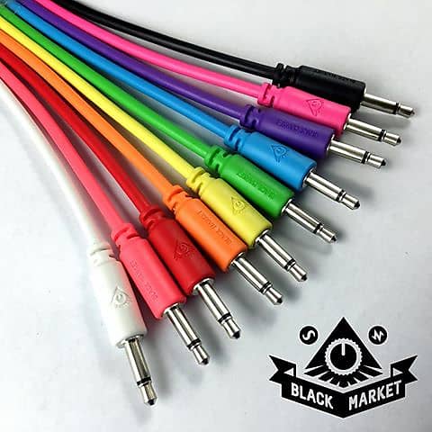 BLACK MARKET MODULAR PATCH CABLES 5 PACK-50cm / YELLOW : | Reverb