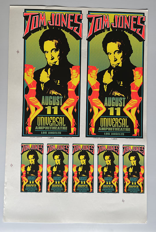 Poster RARE MARK ARMINSKI - TOM JONES IN LOS ANGELES UNCUT | Reverb