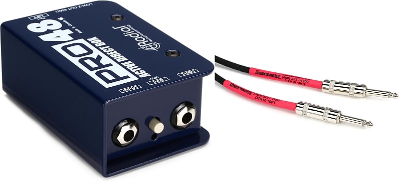 Radial Pro48 1-channel Active 48v Direct Box Bundle with Pro | Reverb