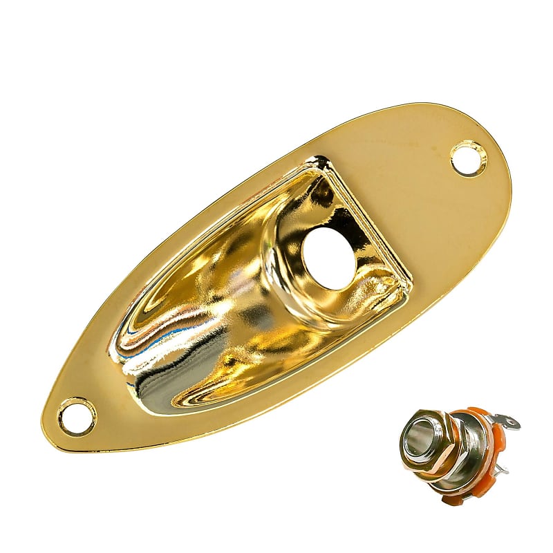Stratocaster Compatible Jack Plate & 1'4 Mono Output Jack | Reverb