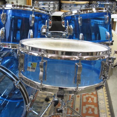 Ludwig 7 piece Vistalite kit 70's - Blue Vistalite | Reverb