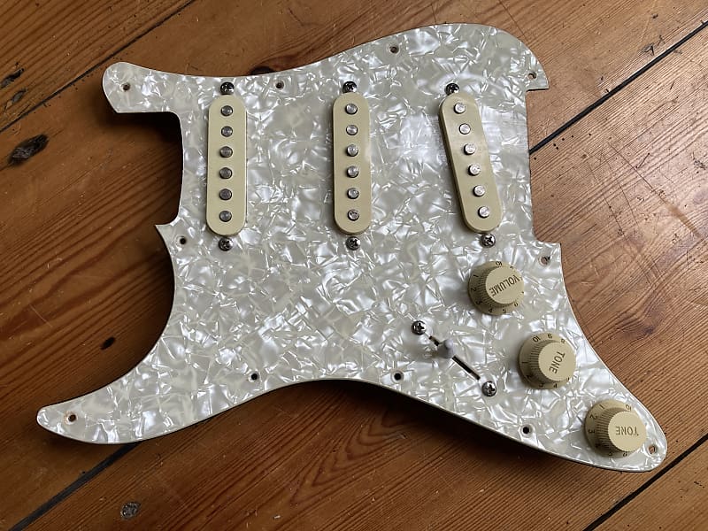 Unbranded Pearloid Stratocaster Guitar Loaded Scratchplate | Reverb