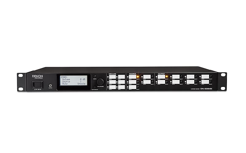 Denon Pro DN-508MX 8-Zone Rack Mount Mixer with RS-232c and | Reverb