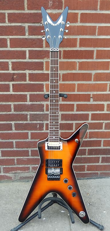 Dean ML 79 Floyd Flame Top Trans Brazilia w/ Case Local | Reverb