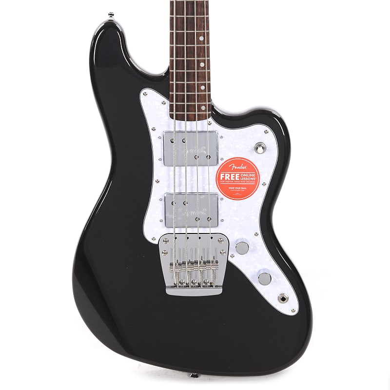 Squier Paranormal Rascal Bass HH Metallic Black | Reverb