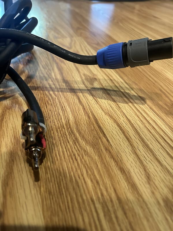 25 FT FOOT 1/4 TO DUAL BANANA 14GA GAUGE PA DJ SPEAKER CABLE | Reverb