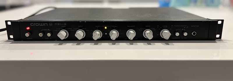 Crown Straight Line Two - PSL2 - Pre Amp Vintage - Black | Reverb