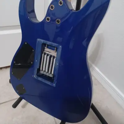 Mitchell HD400 (MQOB) Transparent Ocean Blue Flame / Quilted | Reverb