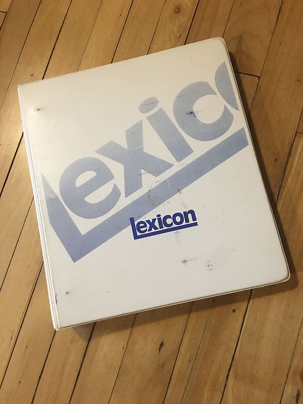 Lexicon 224X Original Owners Manual | Reverb