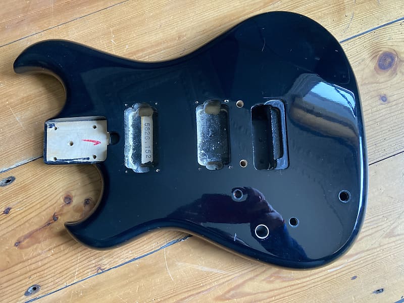 1980s Westone Spectrum DX Left Handed Guitar Body 1986 Black | Reverb