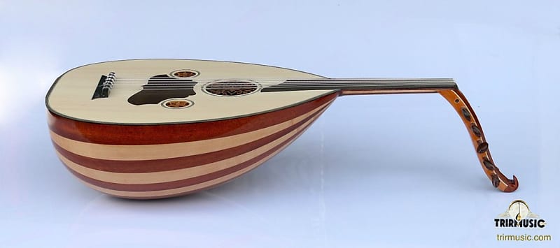 Turkish Mahogany And Maple Oud Ud String Musical Instrument | Reverb