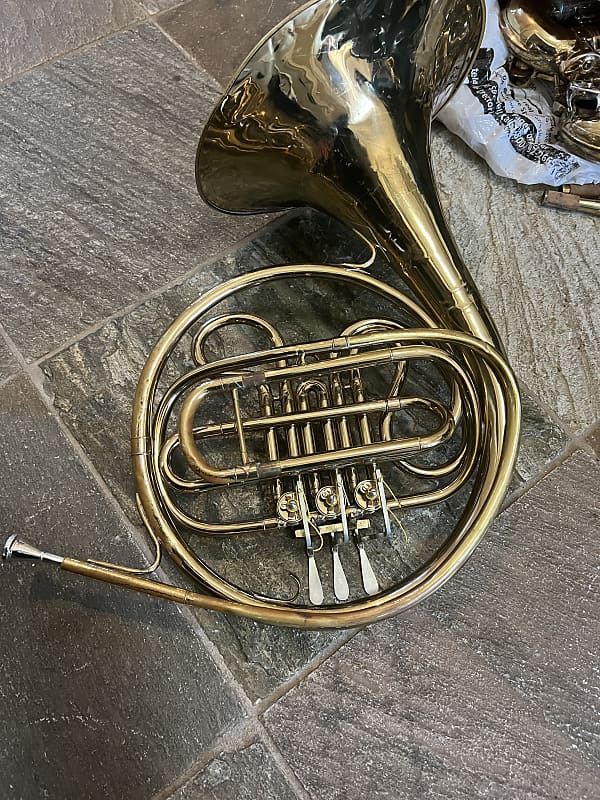 Conn 14D French Horn, with mouthpiece. Single, USA | Reverb