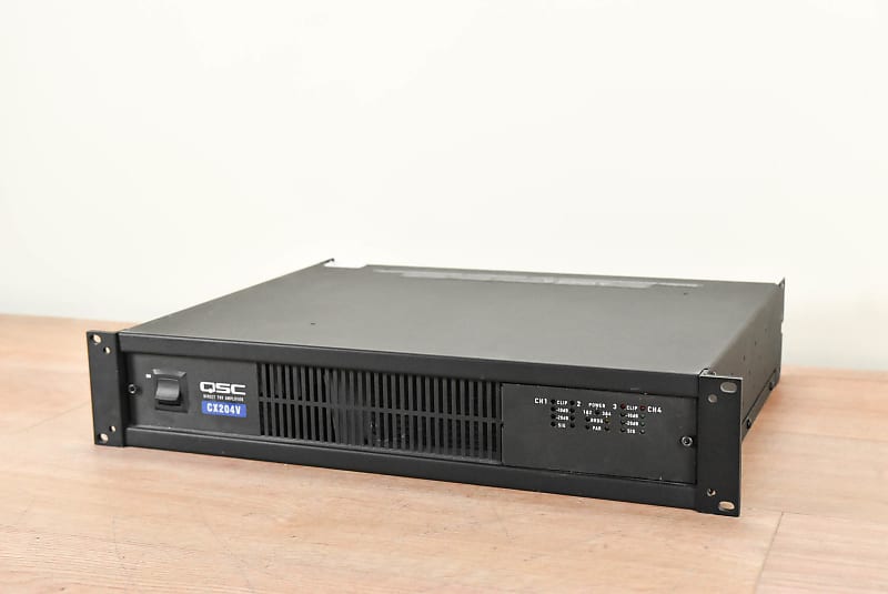 QSC CX204V Four-Channel Power Amplifier (church owned) | Reverb
