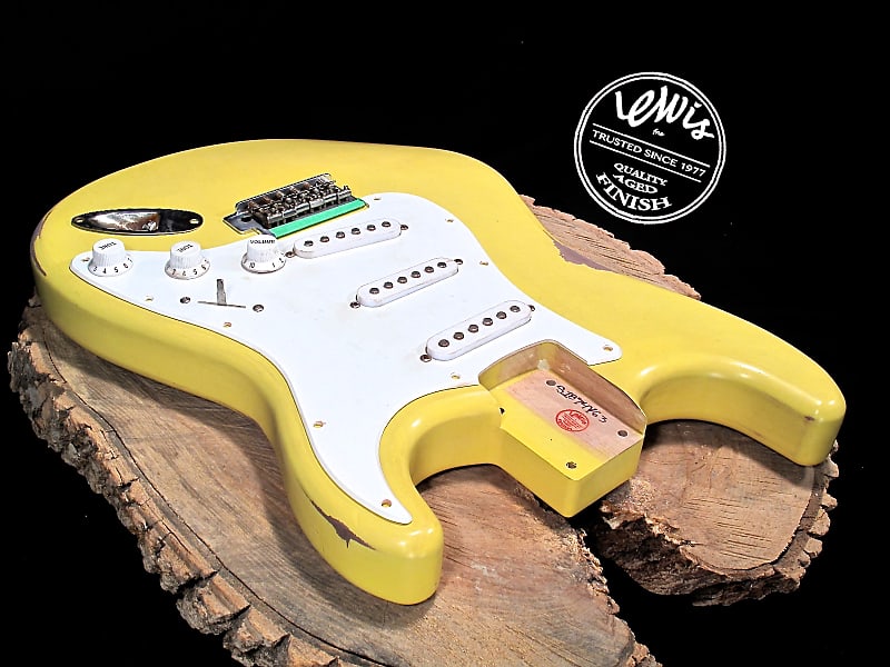 Stratocaster Nitro Aged Relic Strat body by Lewis Custom | Reverb