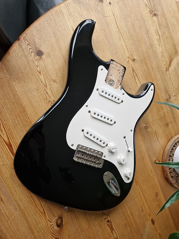 2010 Fender Eric Clapton Loaded Stratocaster Body in Black | Reverb