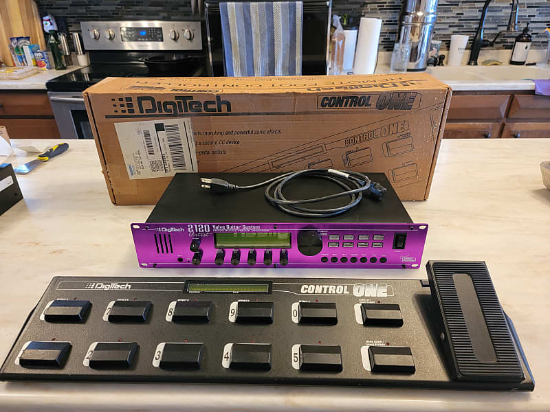 DigiTech 2120 Artist 1999 Purple and Control One Footswitch | Reverb