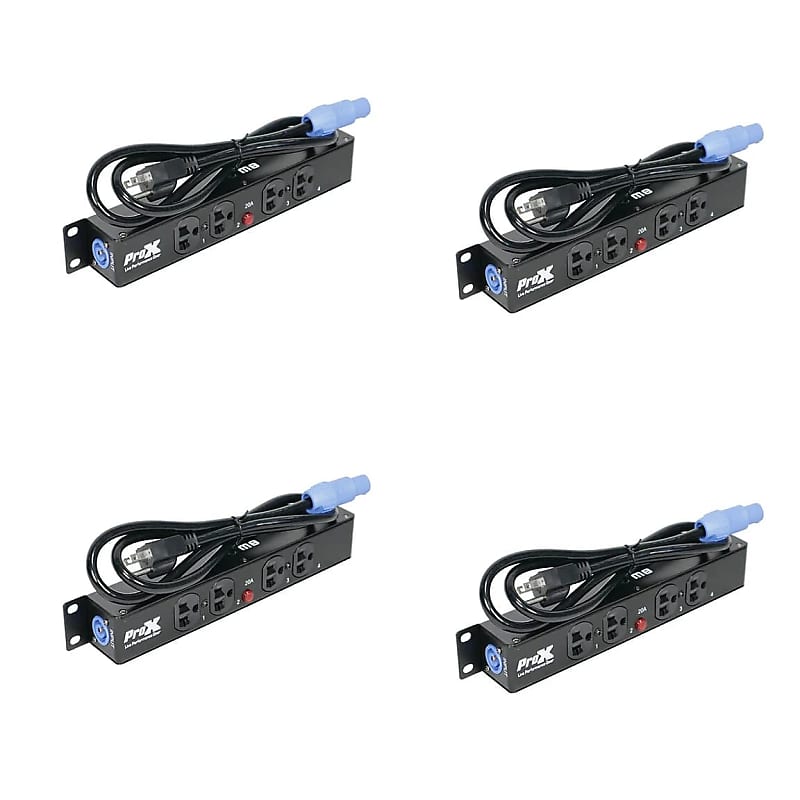 4 PROX PowerCon Power & 4 Edison Pass thur Splitter Box | Reverb